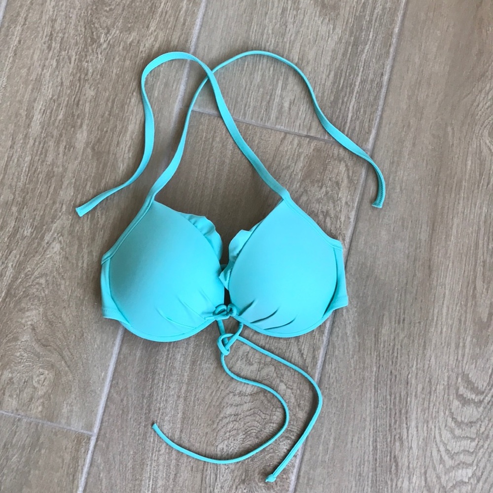 Victorias Secret Mint Green Bikini Bra Top 36c Gem
